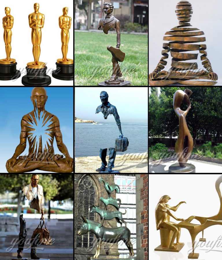 Indoor Copper Sculpture Bronze Oscar Statues- bronze|figure|animal|garden